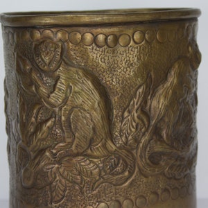 Vintage Brass Planter | Castilian Imports | Monkeys | Jungle | Apes ...