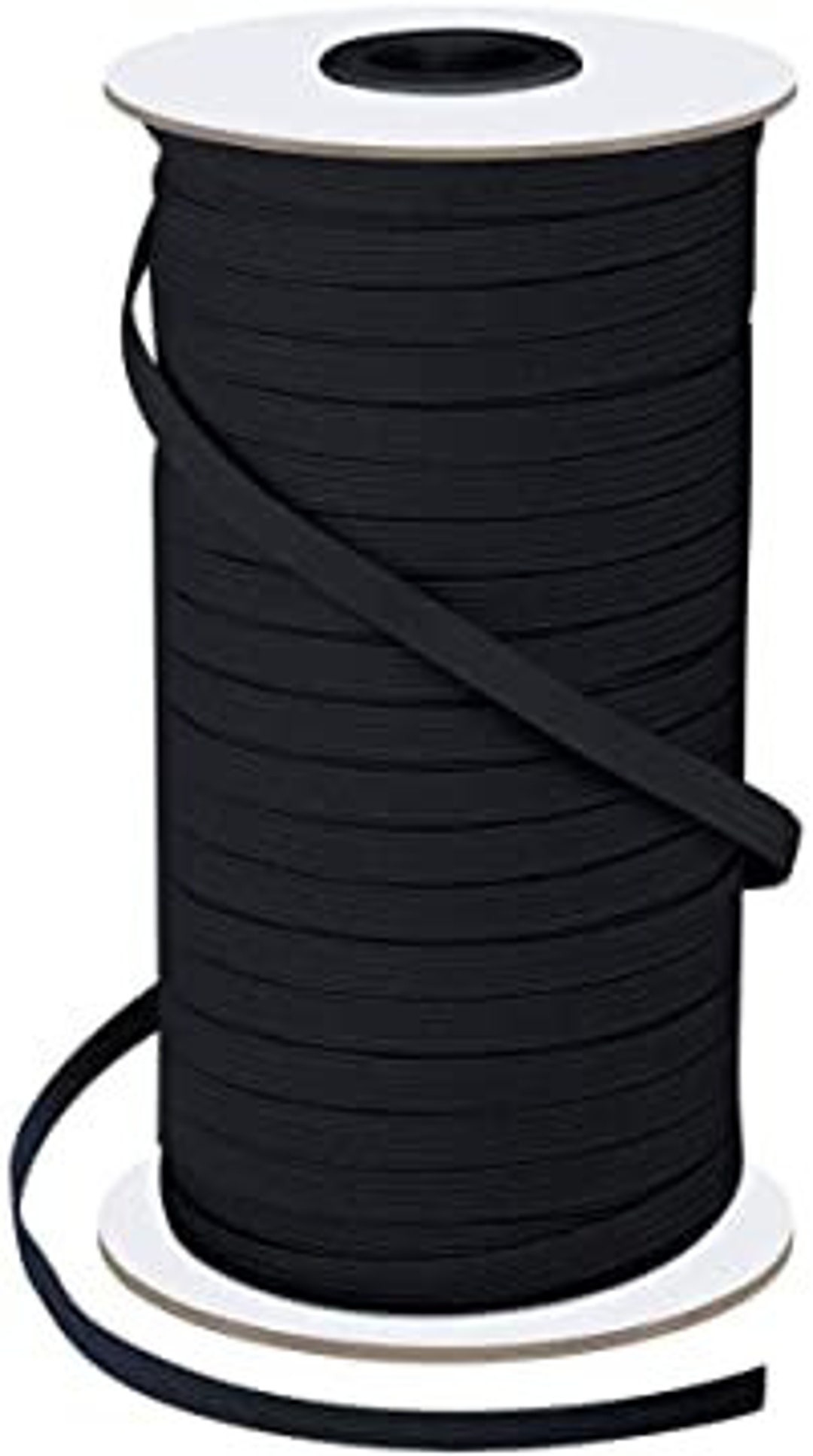 1/4 Black Knitted Elastic by the Yard Stretchy for Making Face Masks ...