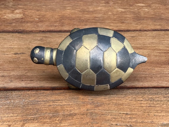 Vintage Brass Turtle Trinket Box | Mid-Century Decor … - Gem