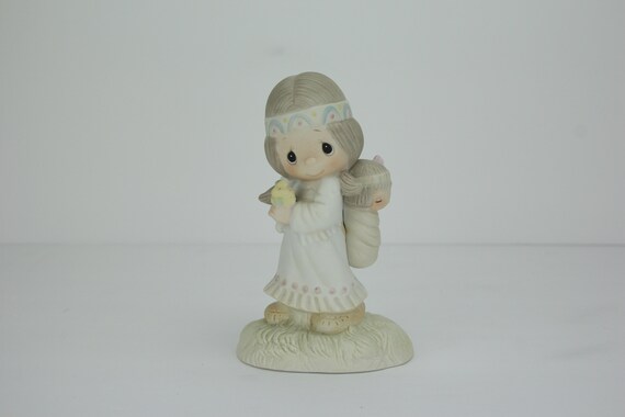 Vintage Precious Moments Figurine His Burden is Light | Etsy