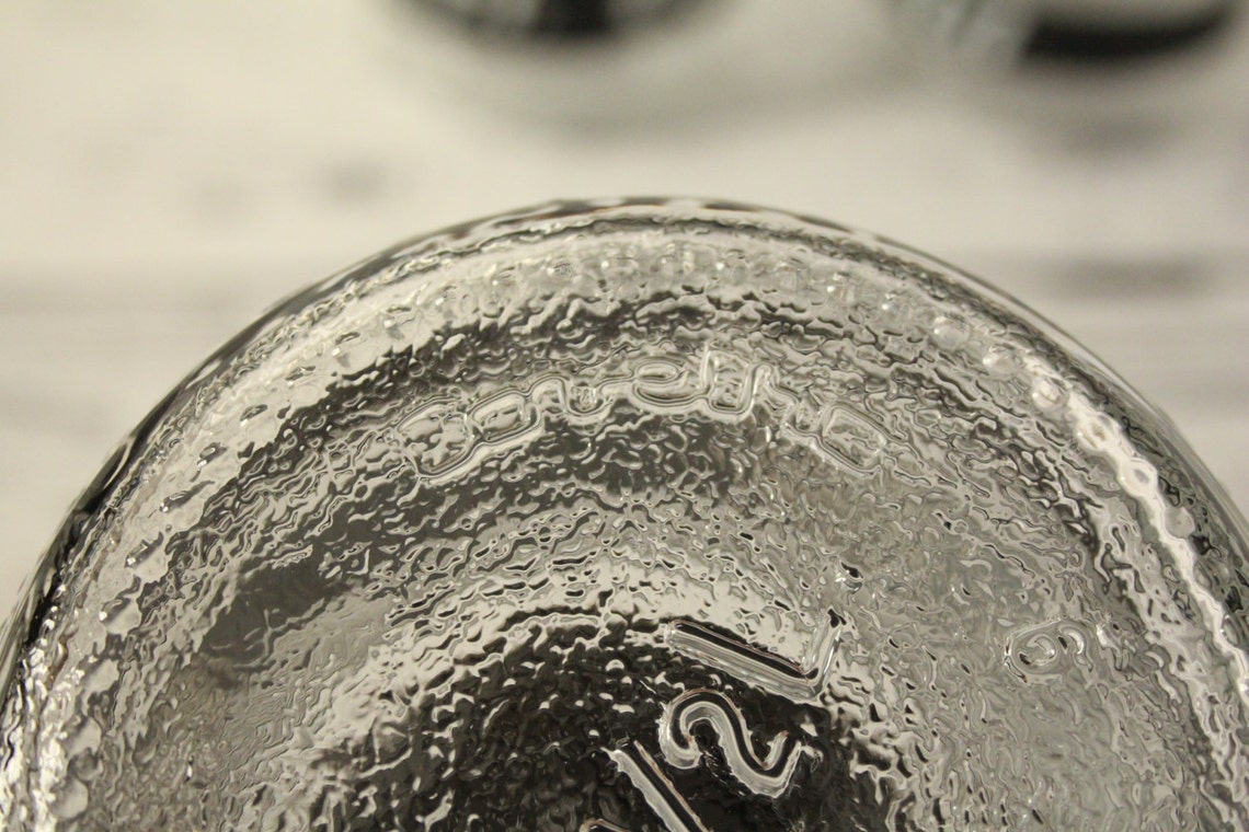 Vintage Covetro Glass Canister Set Embossed Floral Design - Etsy