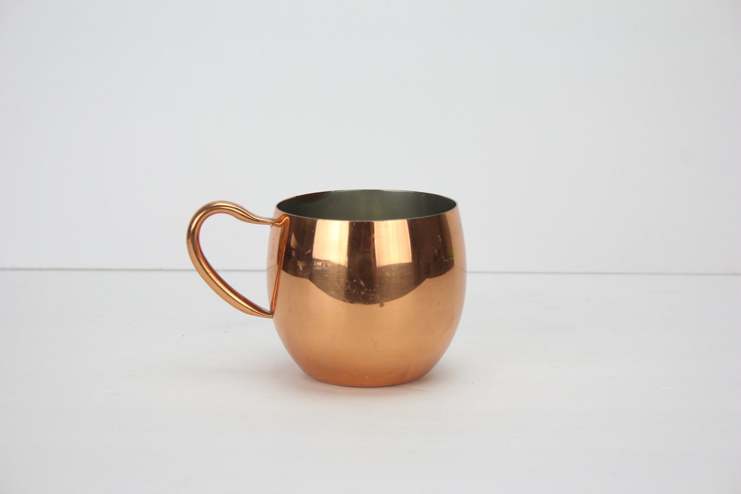 Vintage Tagus Solid Copper Moscow Mule Cup Copper Handle Patina ...