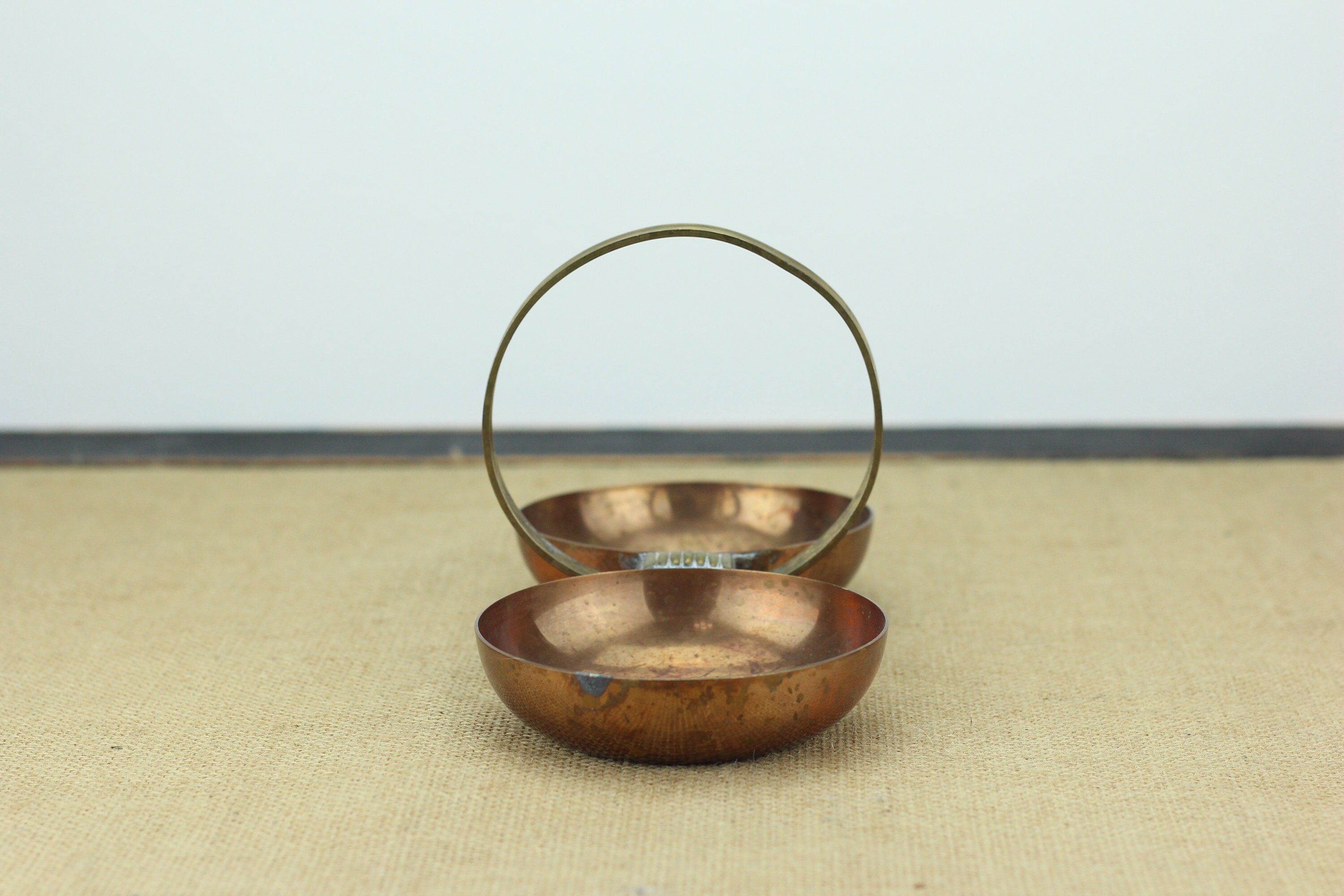 Vintage 1930s CHASE Copper Nut Dish Brass Handle Candy & Mint | Etsy