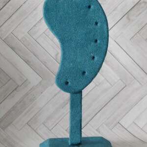 Fashion Ear Shaped Earring Display Stand Microfiber Earring Holder Ear ...