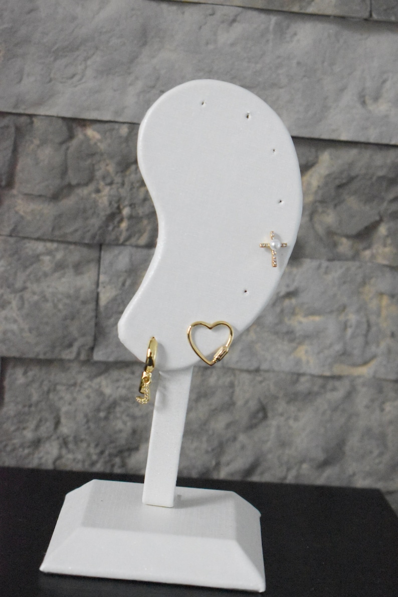 Fashion Ear Shaped Earring Display Stand Microfiber Earring - Etsy