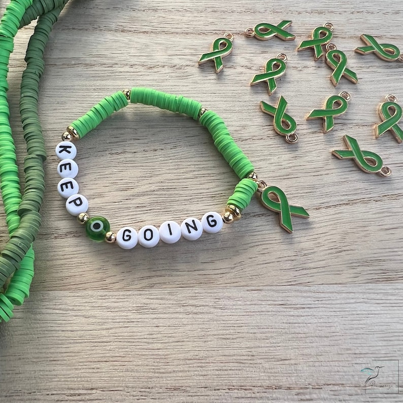 Kidney Support / Supporting Bracelet / Green Awareness / Handmade ...