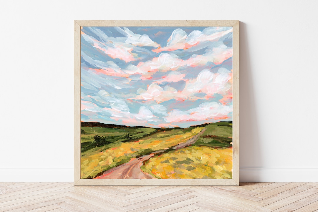 OHIO PRINT - Ohio Rural Landscape Painting, Unframed Print, Farmhouse ...