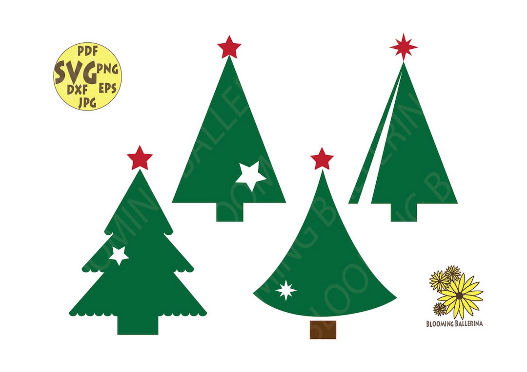 Christmas Tree Svg, Christmas Tree Clipart, Christmas Svg, Tree Vector ...