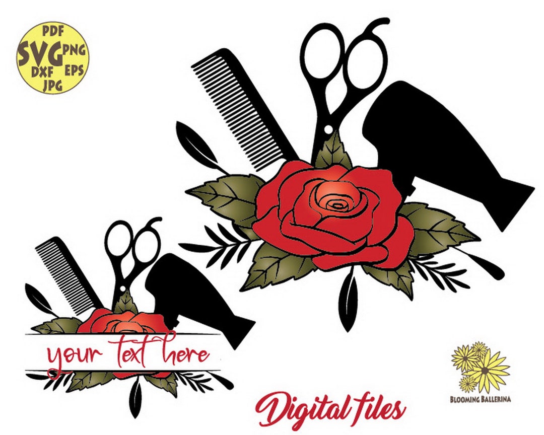 Logo Beauty Salon Svg, Floral Beauty Salon Png, Flower Split Monogram ...