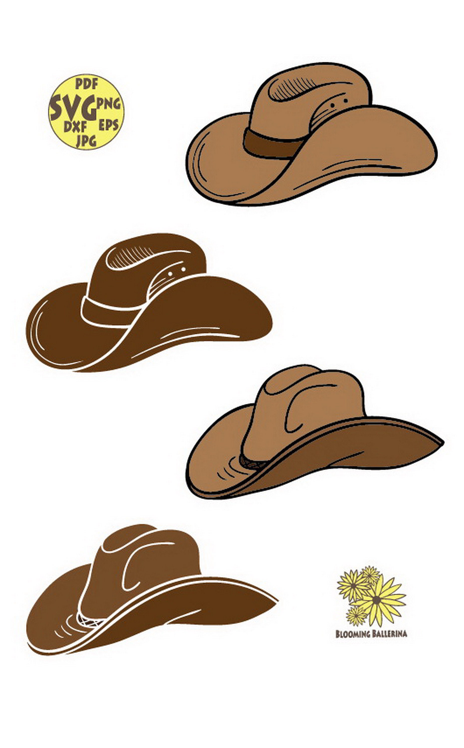 Cowboy Hat Svg Western Svg Cowboy Svg Vintage Cowboy Hat - Etsy