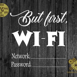 Wi-fi Pass Svg, Wifi Password Svg, Cricut Designs for Cafe, Restaurant ...