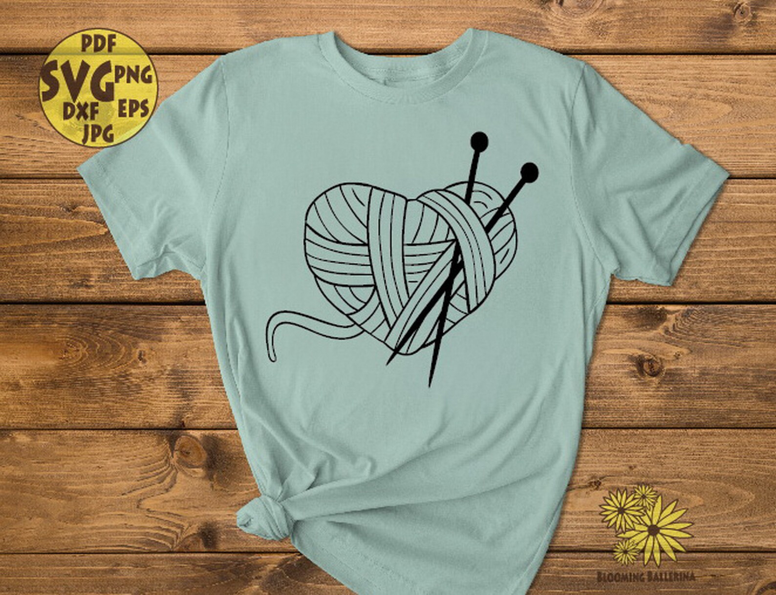Knitting Svg, Yarn Monogram Svg, Heart Yarn Svg, Ball Yarn Svg, Split ...