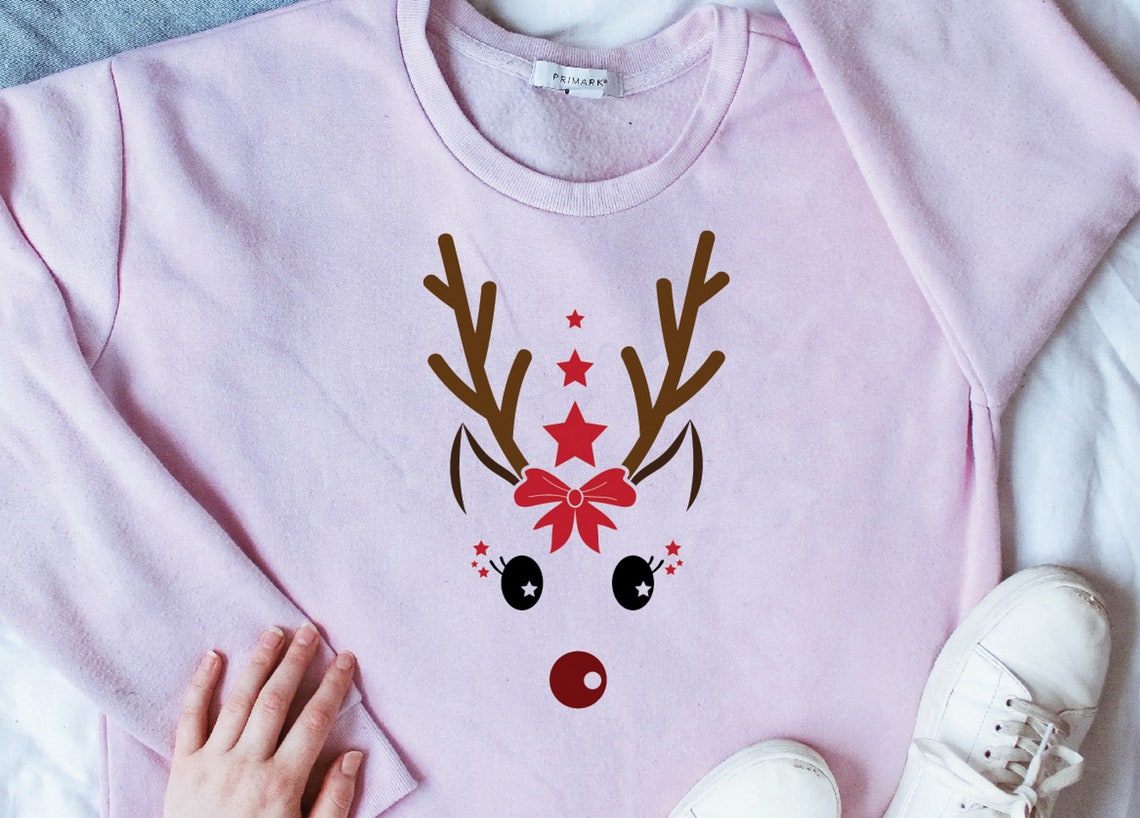 Reindeer Svg Cute Reindeer Svg Girl Reindeer SVG Christmas | Etsy