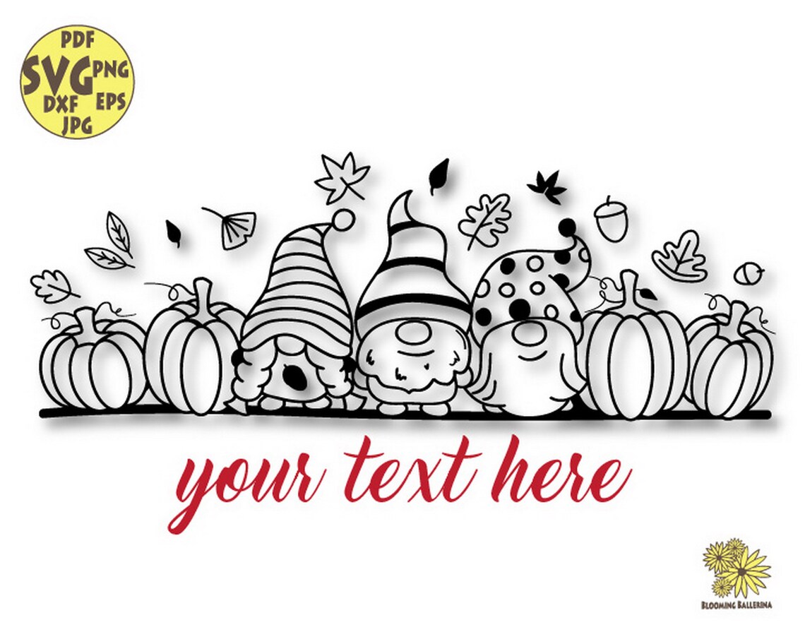 Gnomes Svg File Fall Gnome Svg Pumpkin Svg Gnome Svg - Etsy