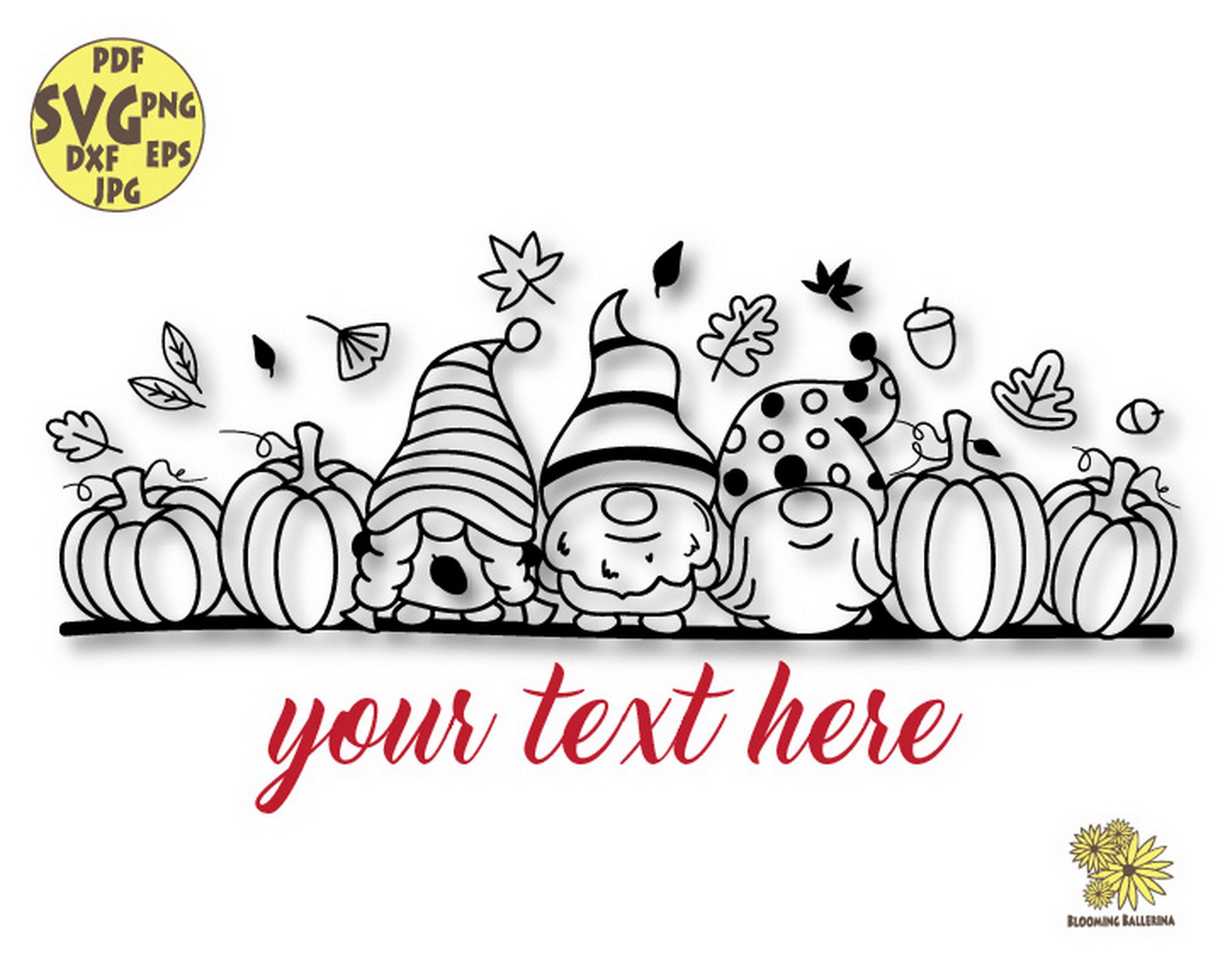 Gnomes Svg File Fall Gnome Svg Pumpkin Svg Gnome Svg - Etsy