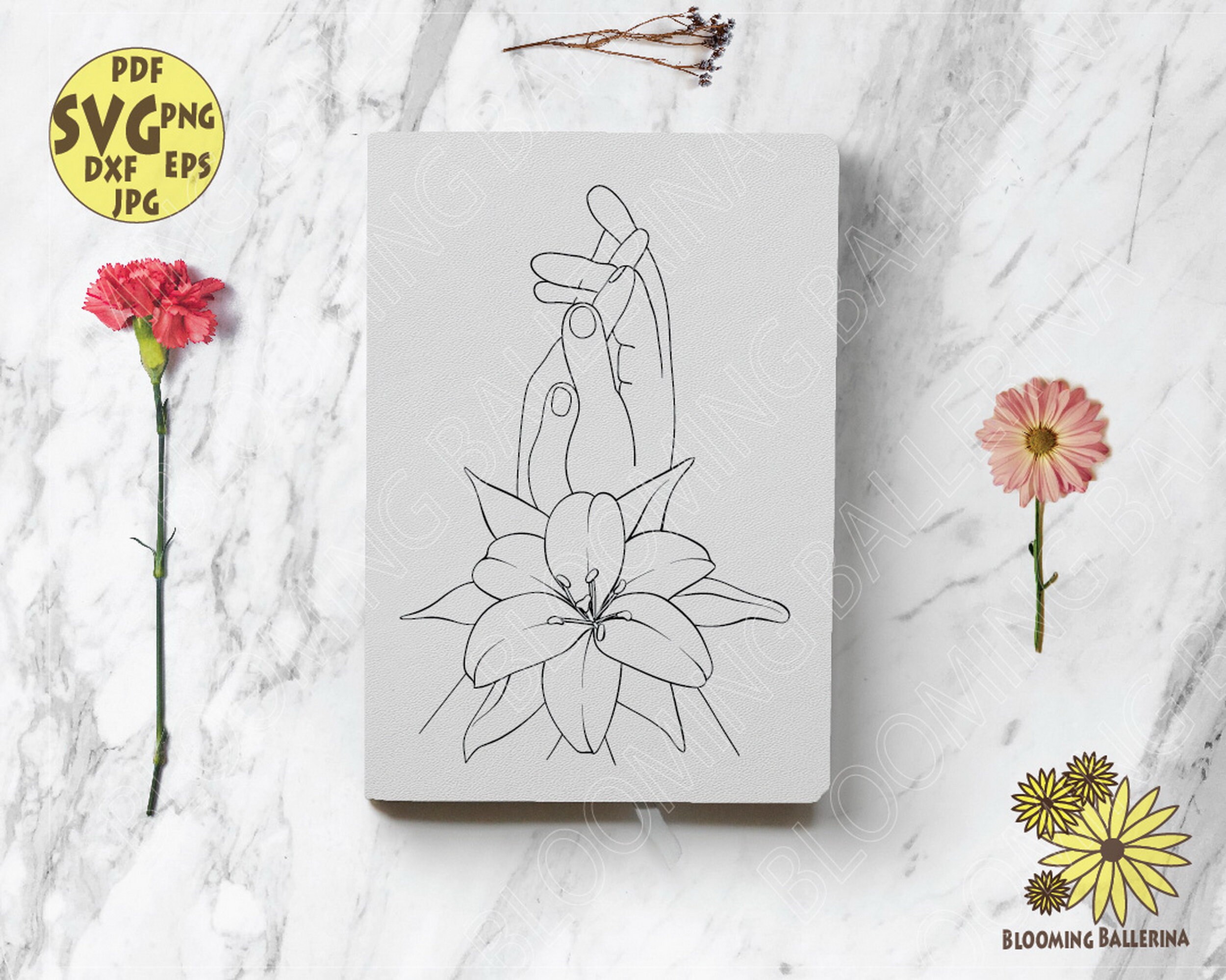 Line Art Work Holding Hands digital file Woman hands with | Etsy