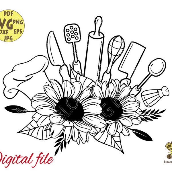 Sunflower Kitchen Decor - Etsy