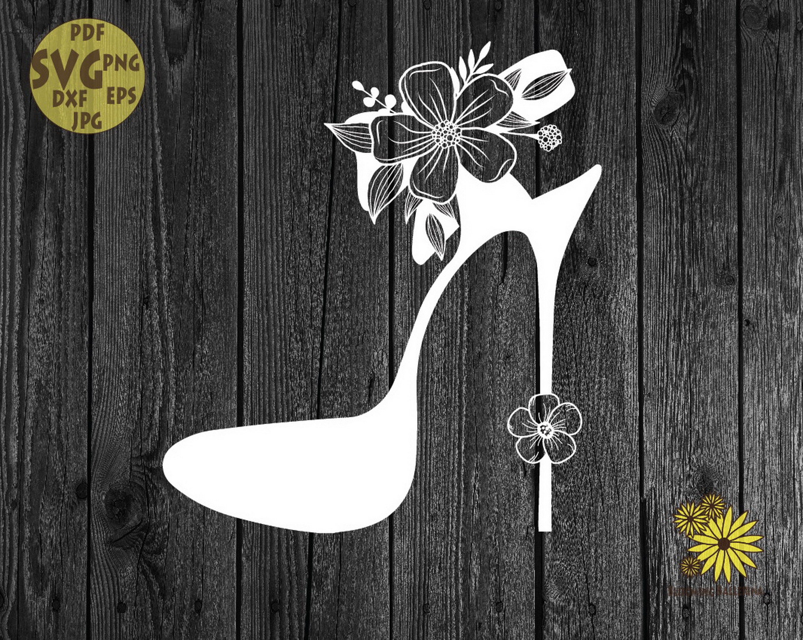 High Heels Svg Floral High Heels Svg Beauty Glamour Svg - Etsy UK