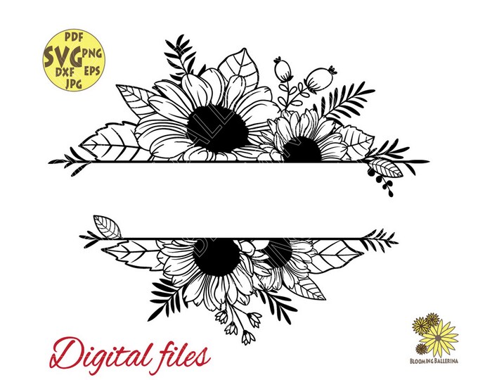 Sunflower With Arrow Svg, Sunflower Name Svg, Sunflower With Name Svg ...