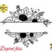 Sunflowers Svg Split Sunflower Svg Half Sunflower Svg - Etsy