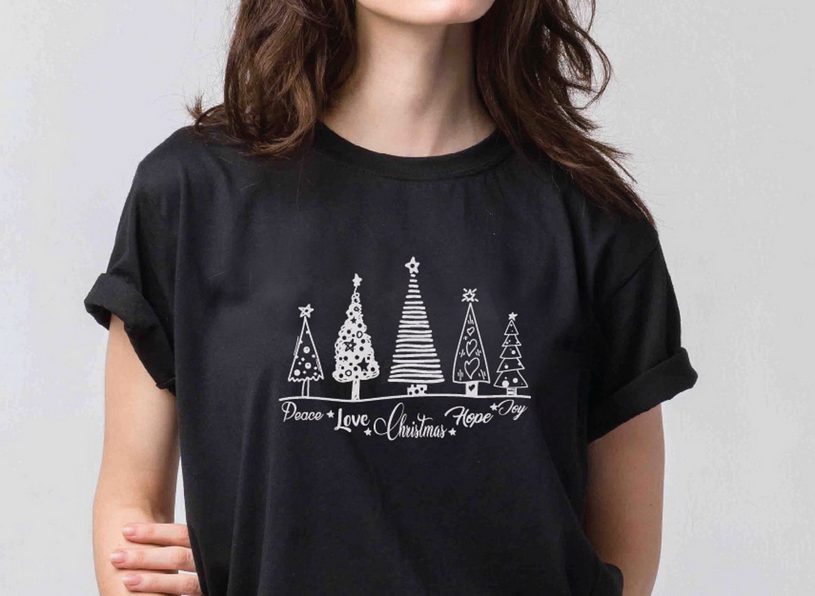 Joy Hope Peace Love Christmas Svg Christmas Tree SVG Winter - Etsy