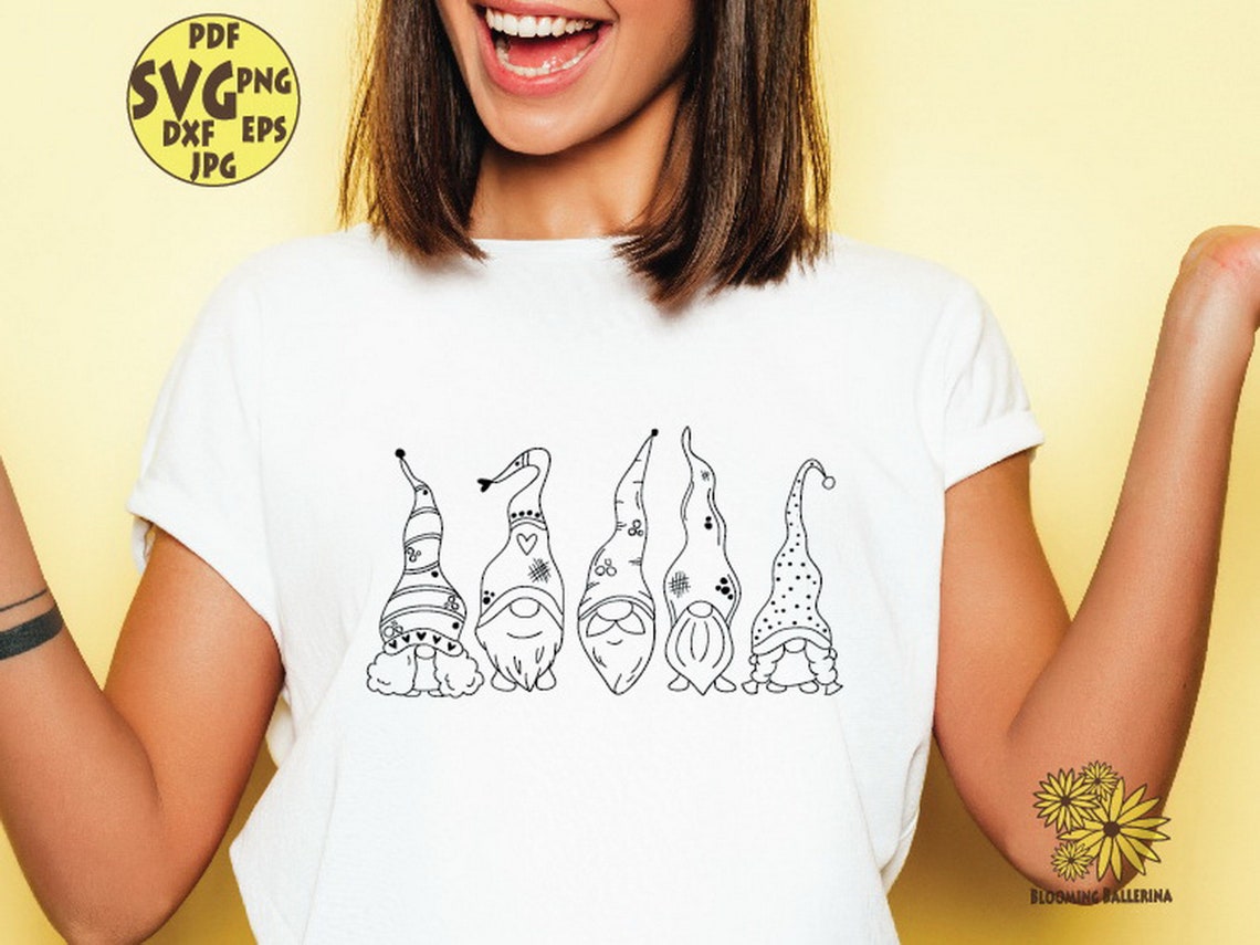 Bundle Gnomes Svg File Gnome SVG Cute Garden Gnome SVG - Etsy