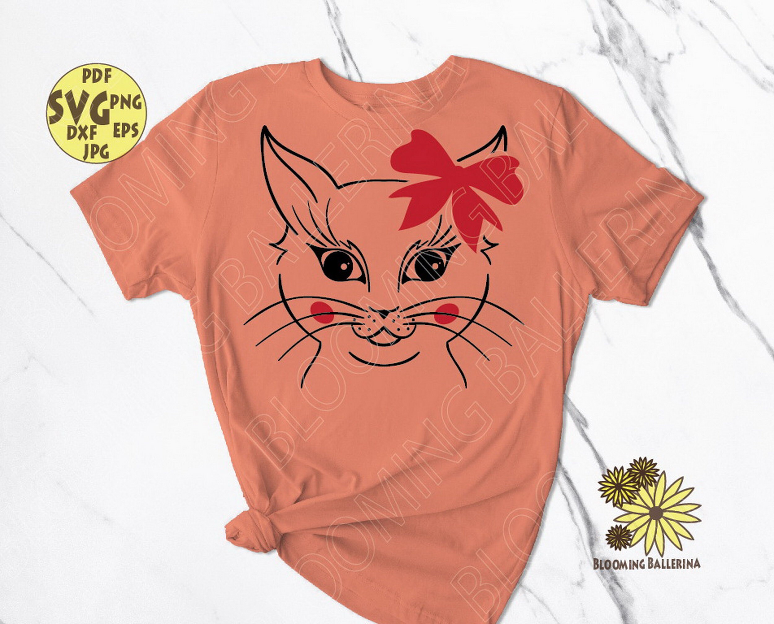 Cat Girl and Cat Boy With Bow Svg File Cat Svg Animal Face - Etsy UK