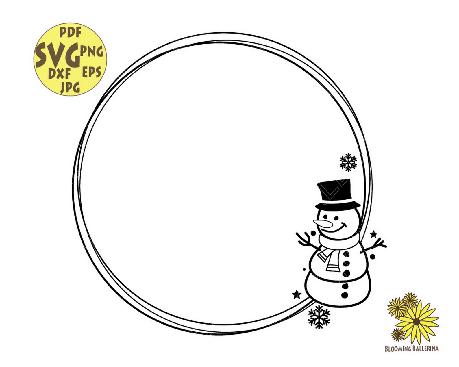 Christmas Frame Svg Frame Winter Presents Svgmonogram Winter - Etsy