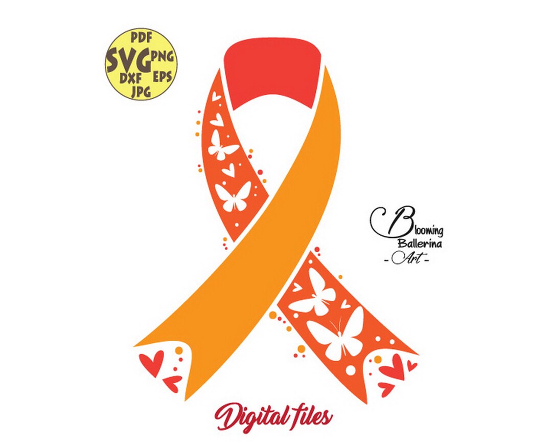 Leukemia Svg, Orange Ribbon Svg, Leukemia Awareness Svg, Leukemia Png ...