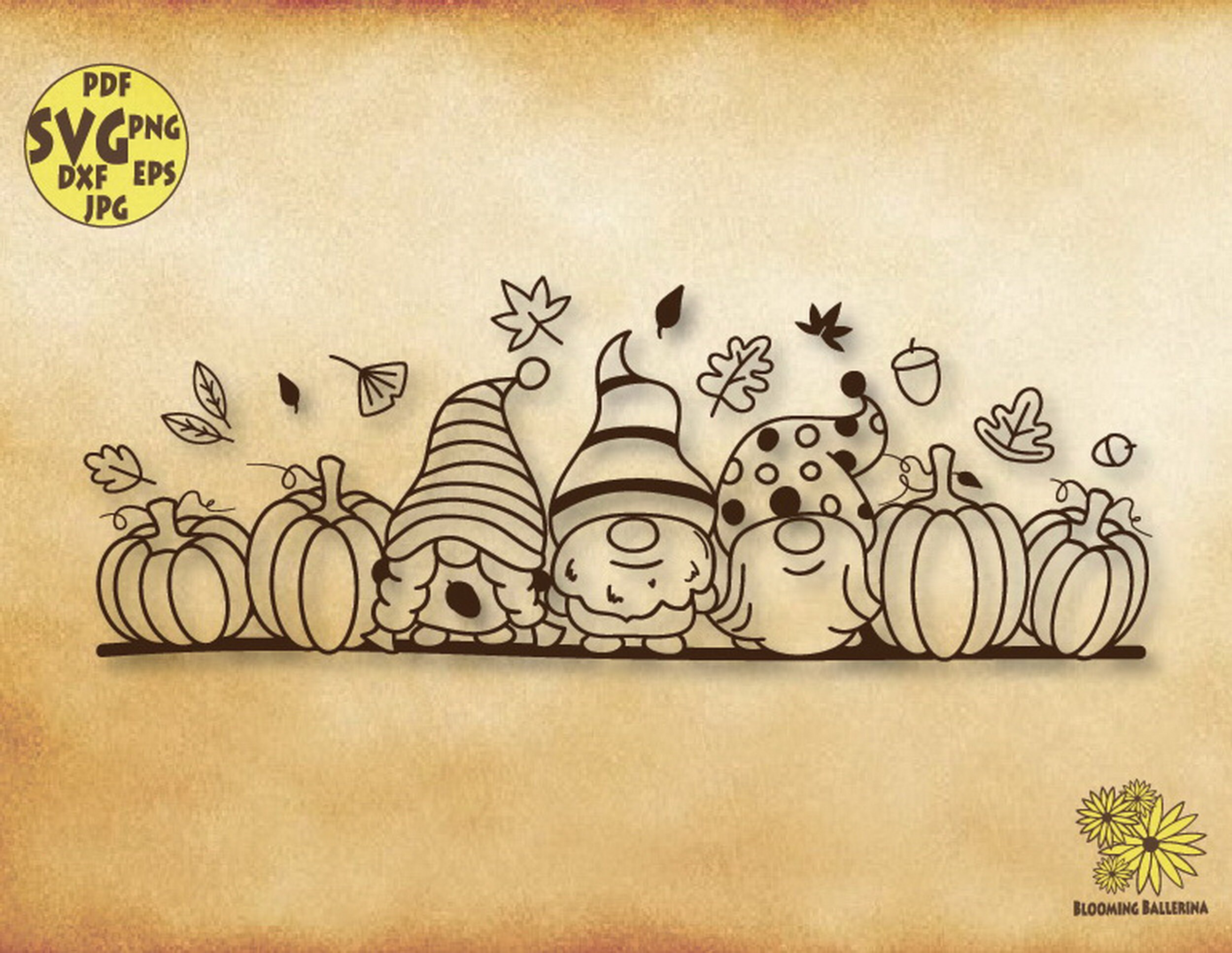 Gnomes Svg File Fall Gnome Svg Pumpkin Svg Gnome Svg - Etsy