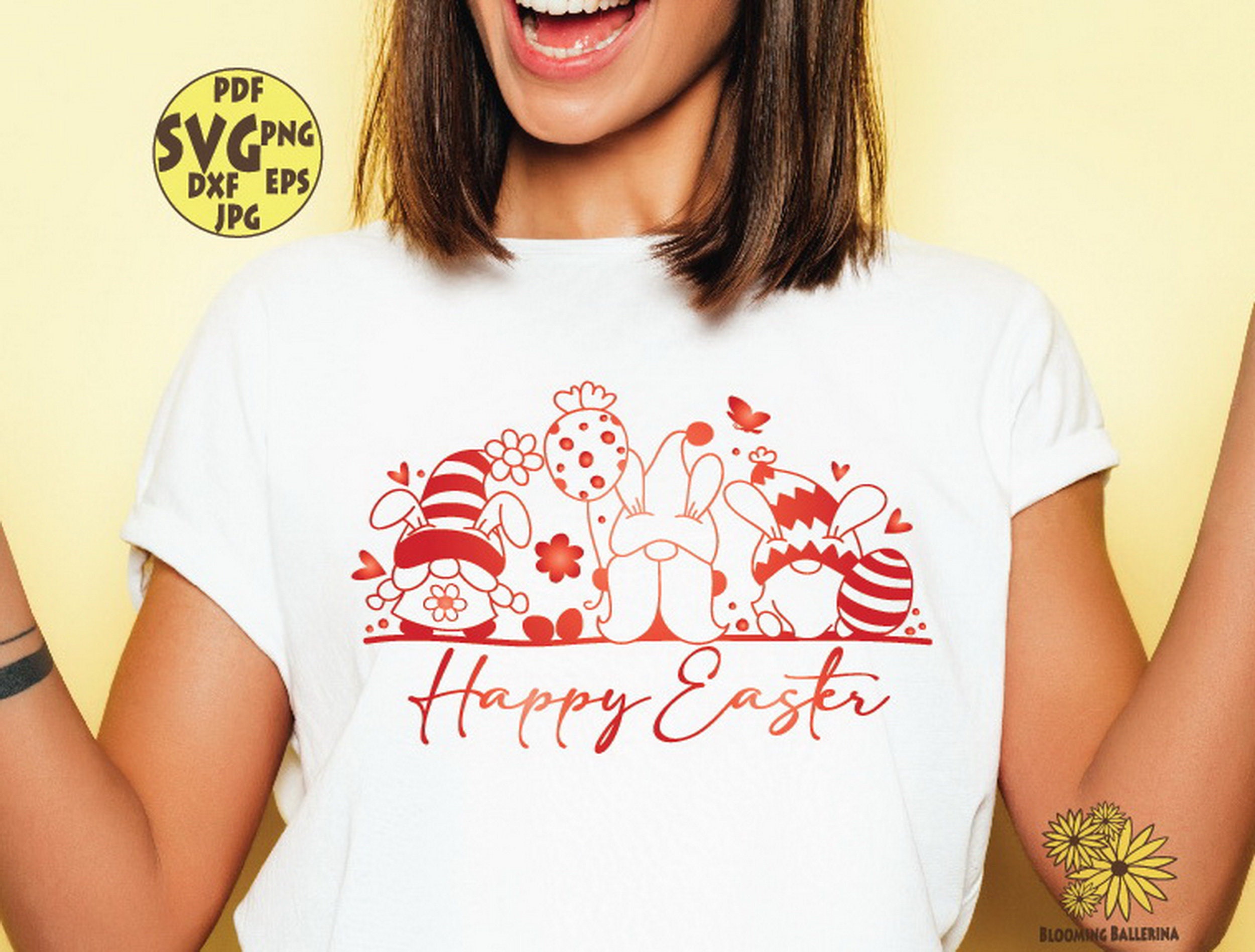 Happy Easter With Gnomes Svg File Gnomes Rabbit Ears Svg - Etsy