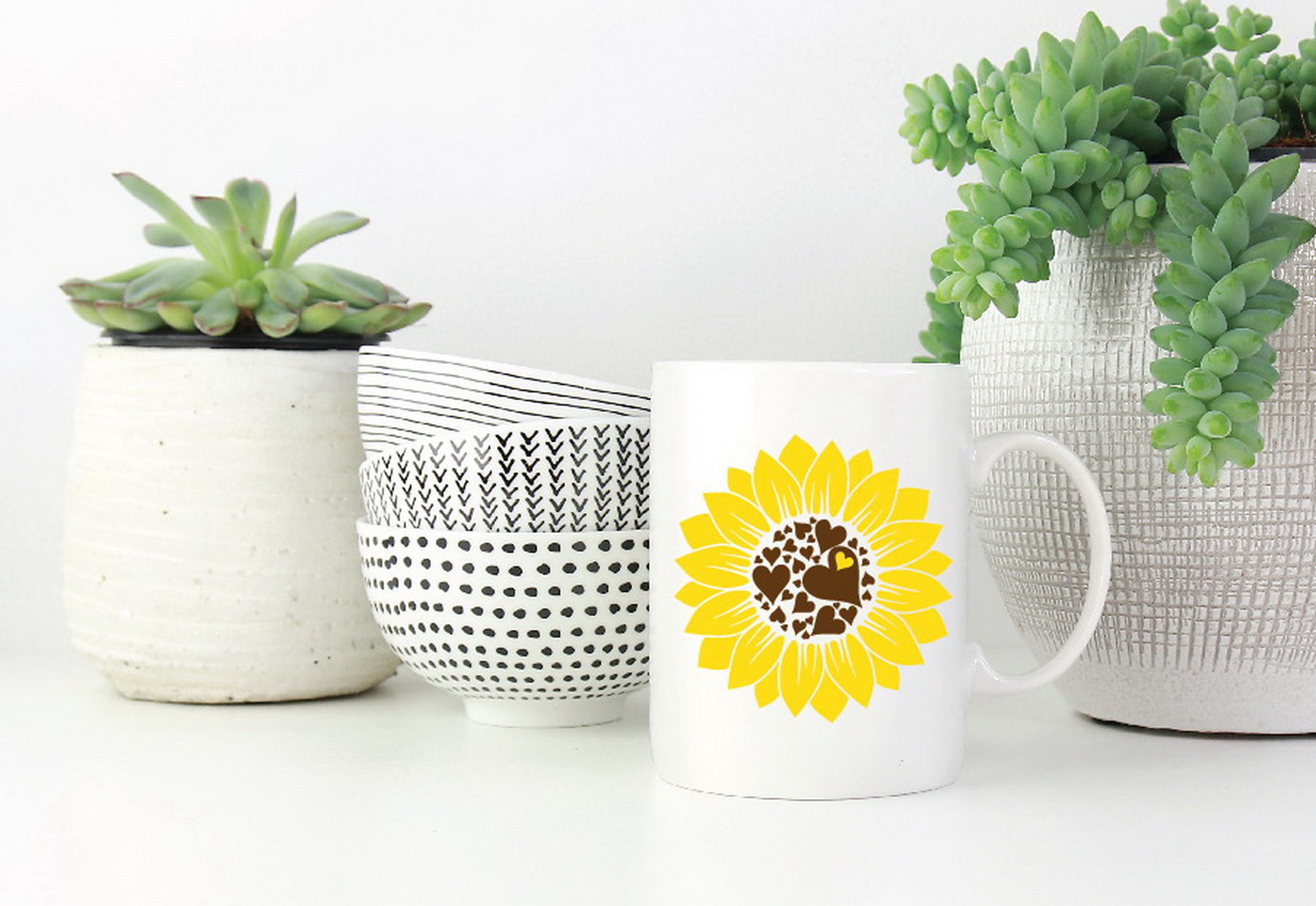 Sunflower Svg, Flower Monogram Frame, Wedding Clipart, Png, Clipart ...