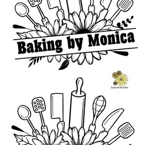 Flower Kitchen Utensils With Daisies and Leaves Svg File, Kitchen Svg ...