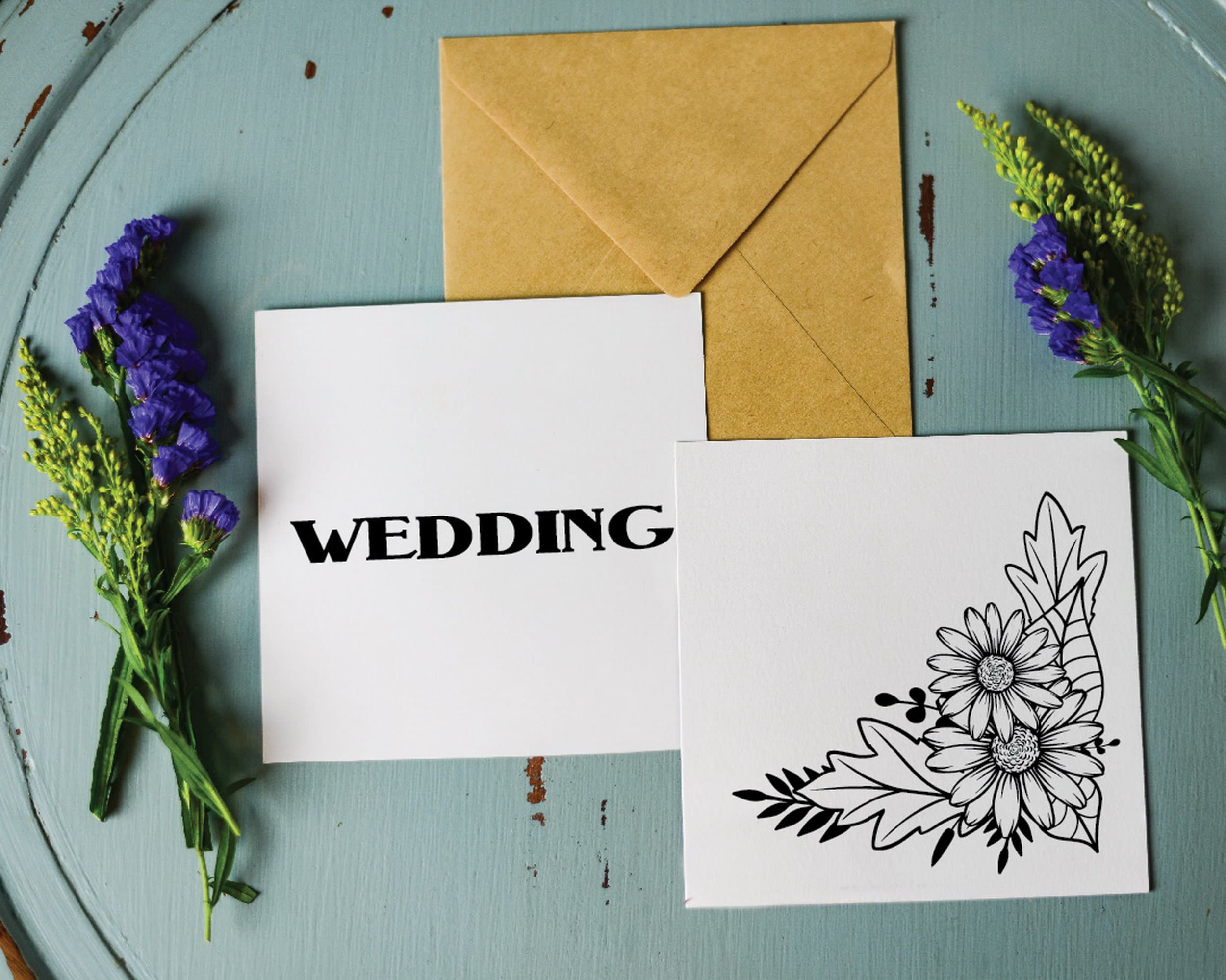 Floral Border Svg, Floral Corners Svg, Daisies Svg, Frame Svg, Floral ...