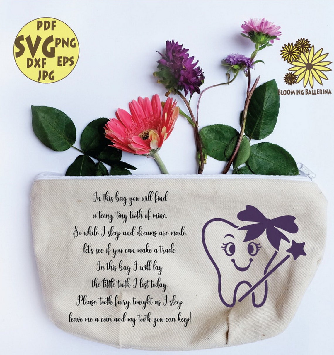 Girl and Boy Tooth Svg Tooth Fairy Bag SVG Tooth SVG File - Etsy Canada
