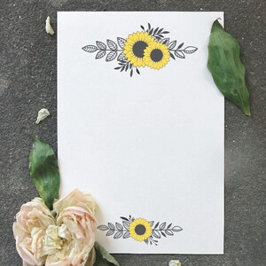 Sunflower Svg, Dividers Svg, Floral Svg, Botanical Svg, Border Svg ...