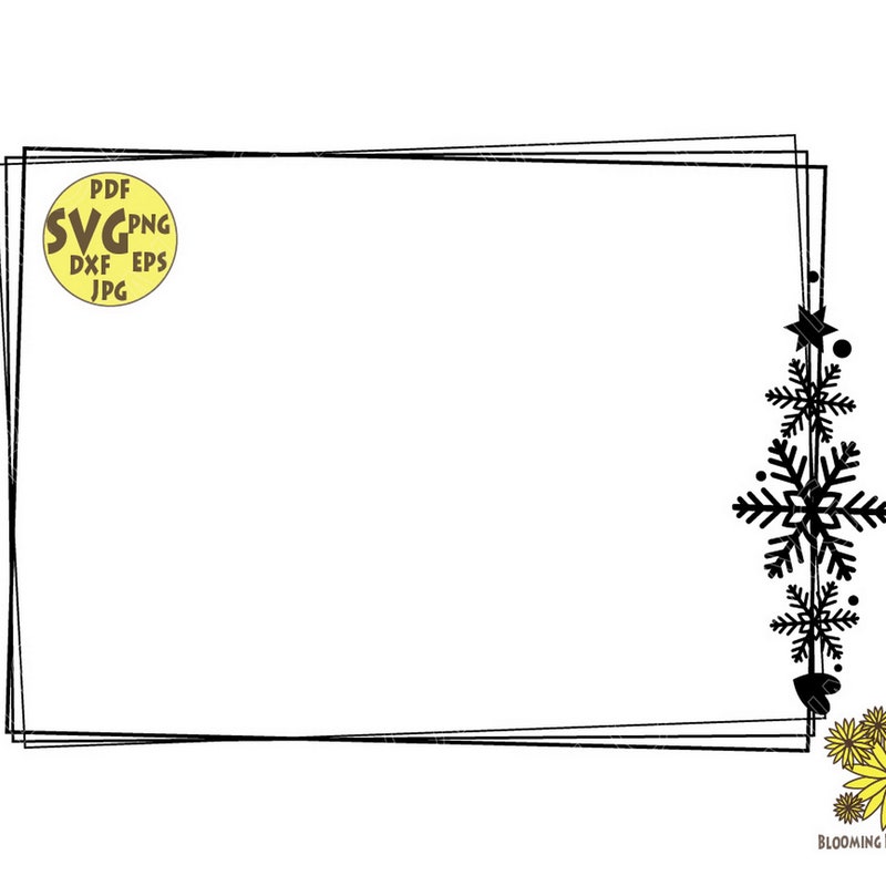 Christmas Frame Svg - Etsy