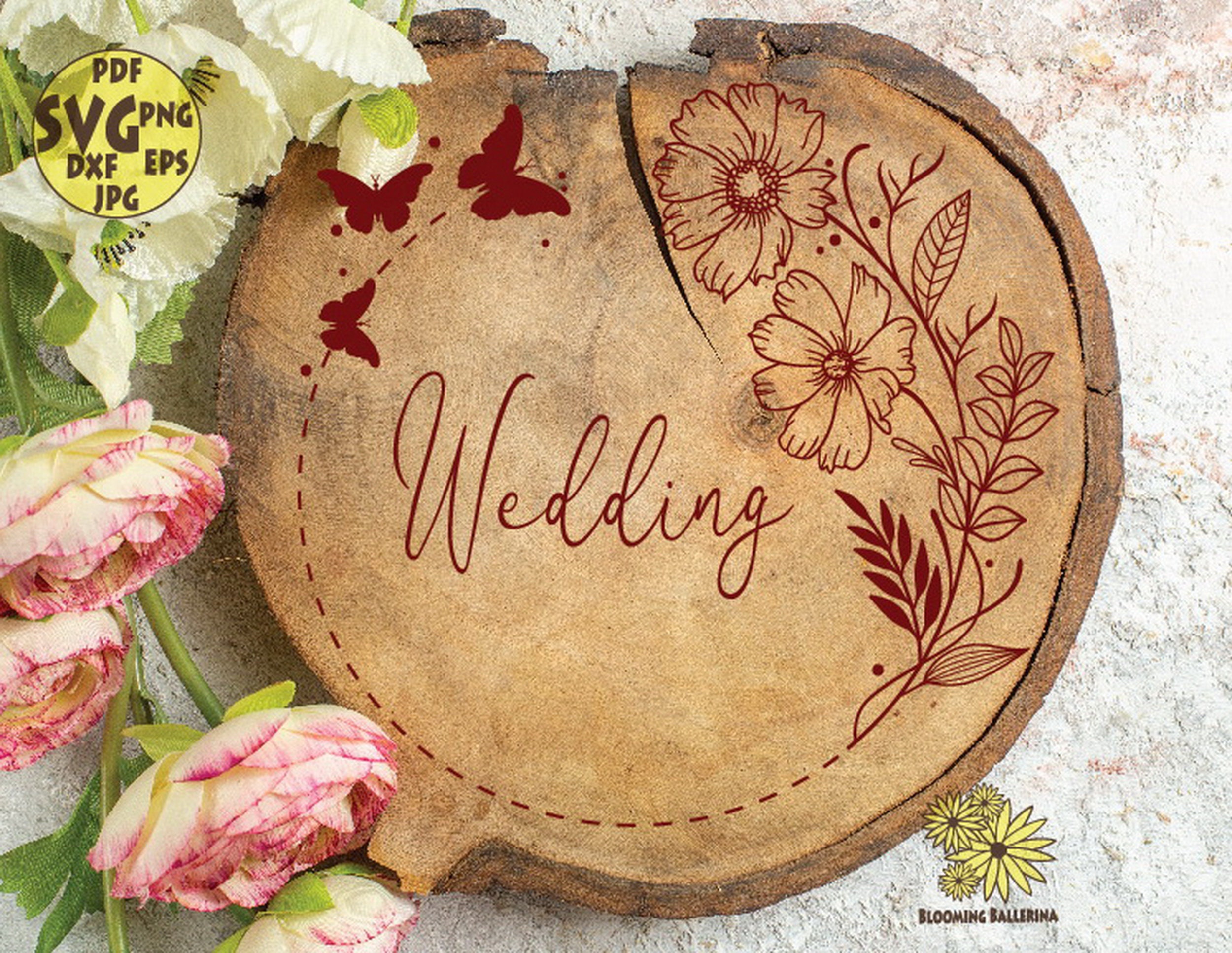 Cosmos Flower Frame Svg File, Round Frame Svg, October Flower Svg ...