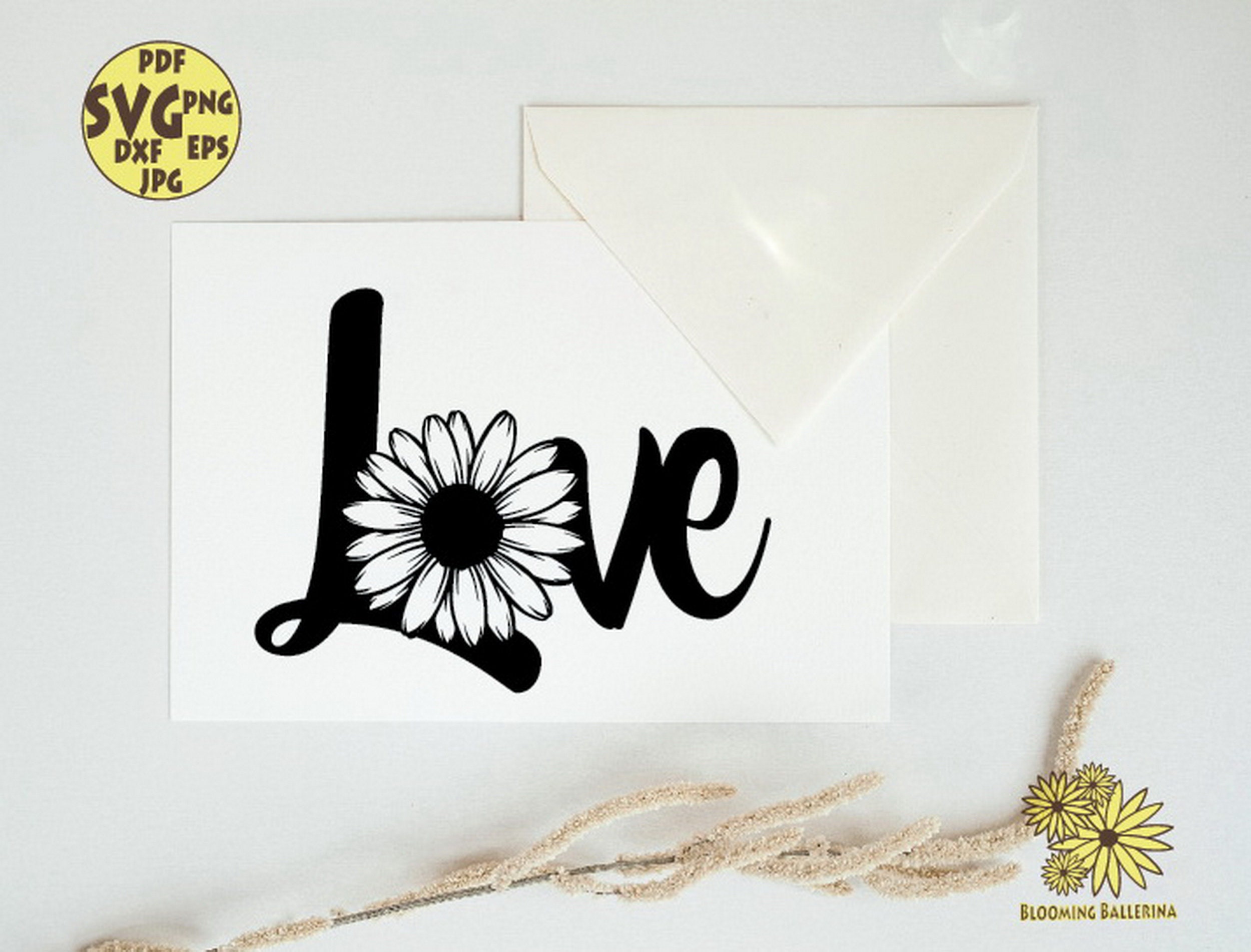 Daisy Love Word Svg Daisy Svg Love Word Svg Daisy Flower - Etsy