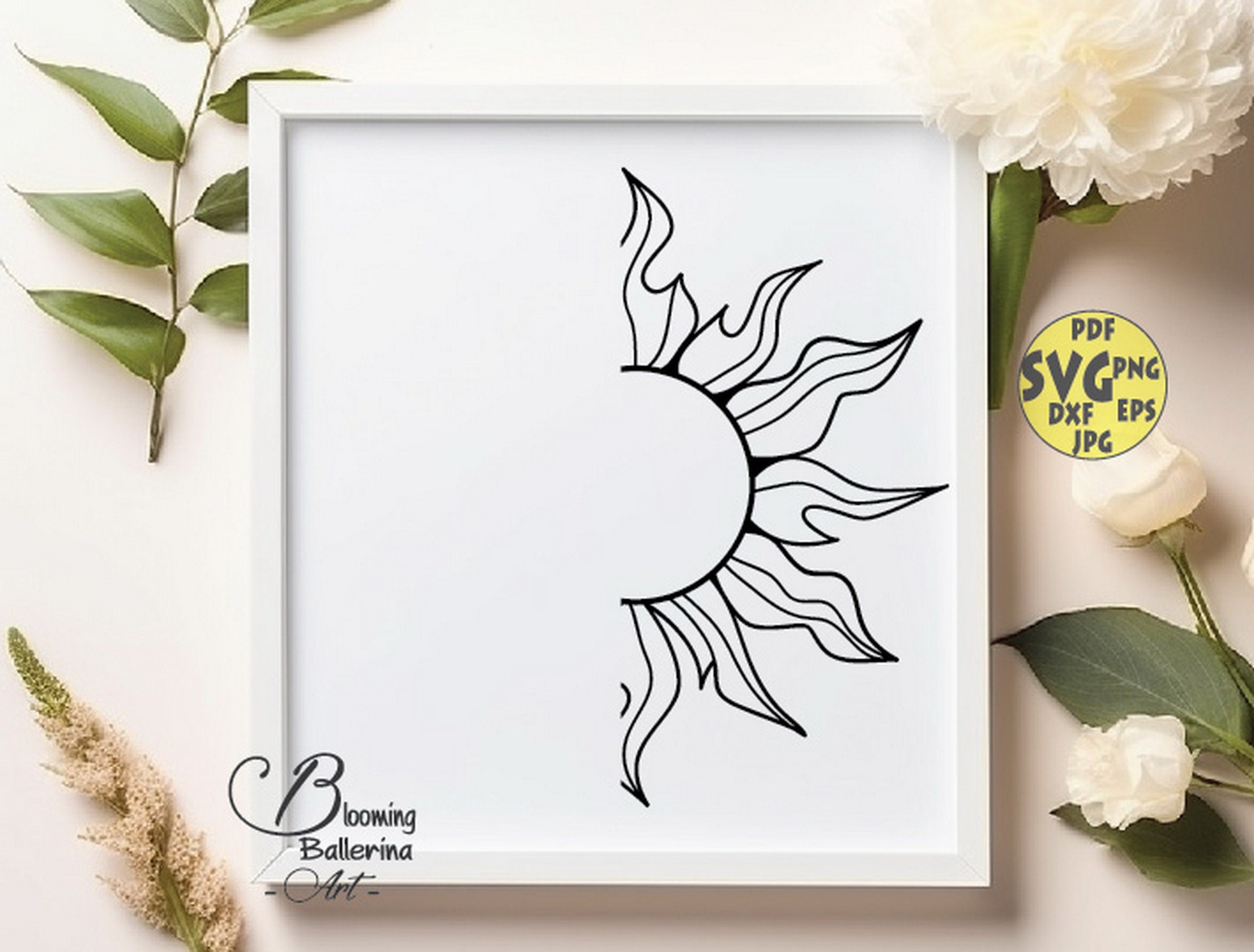 Half Sun Svg, Sun Svg, Sun Rays Svg, Summertime Svg, Summer Svg, Sun ...