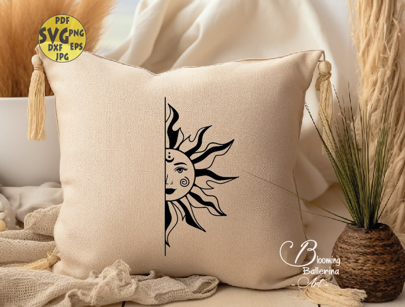 Sun Face Svg, Half Sun Svg, Sun Clipart, Summer Svg, Summer Time Svg ...