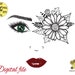 Floral Eye Svg Floral Svg Eye Svg Lips Svg Lip Face - Etsy