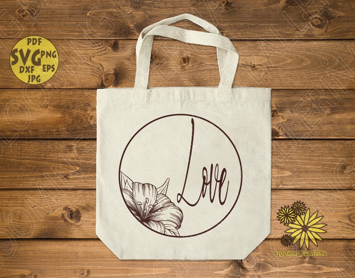 Lily Frames Svg 3 Hand Drawn Lily Frames Svg Round Lilies | Etsy