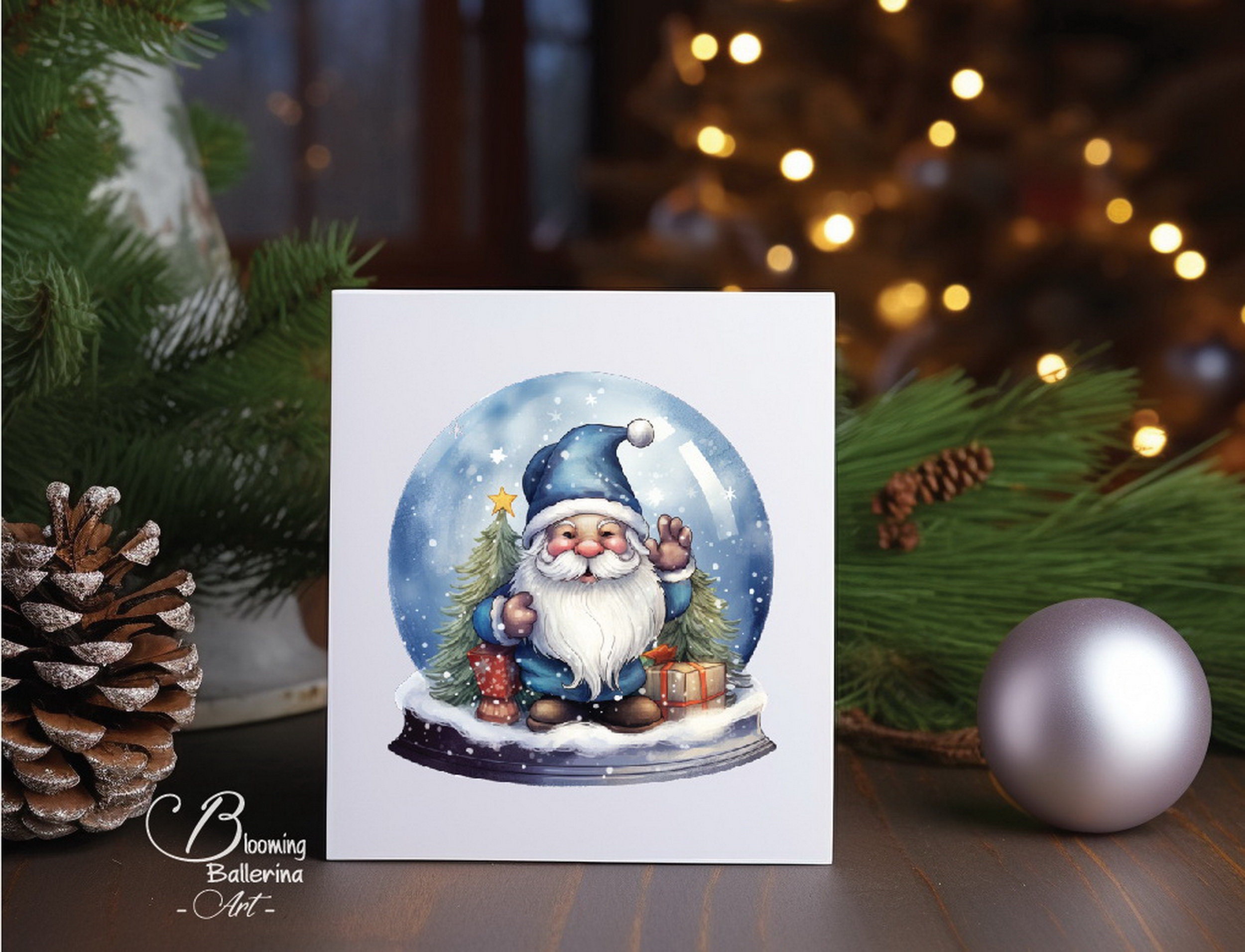 Snow Globe Clipart, Gnome Clipart, Gnome PNG, Christmas Gnome Clipart ...