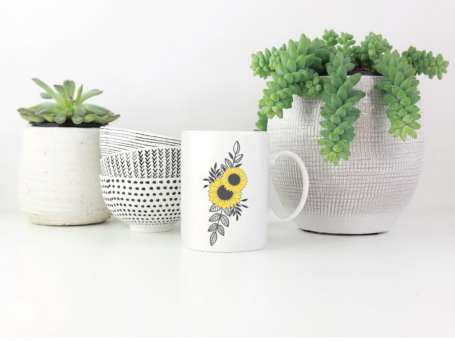 Sunflower Svg Dividers Svg Floral Svg Botanical Svg Border - Etsy