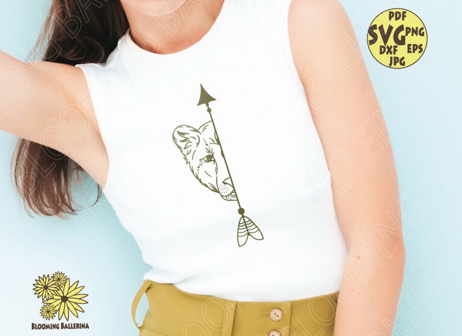 Arrow Lion Couple Svg File Half Lion Face Svg Half Lioness - Etsy