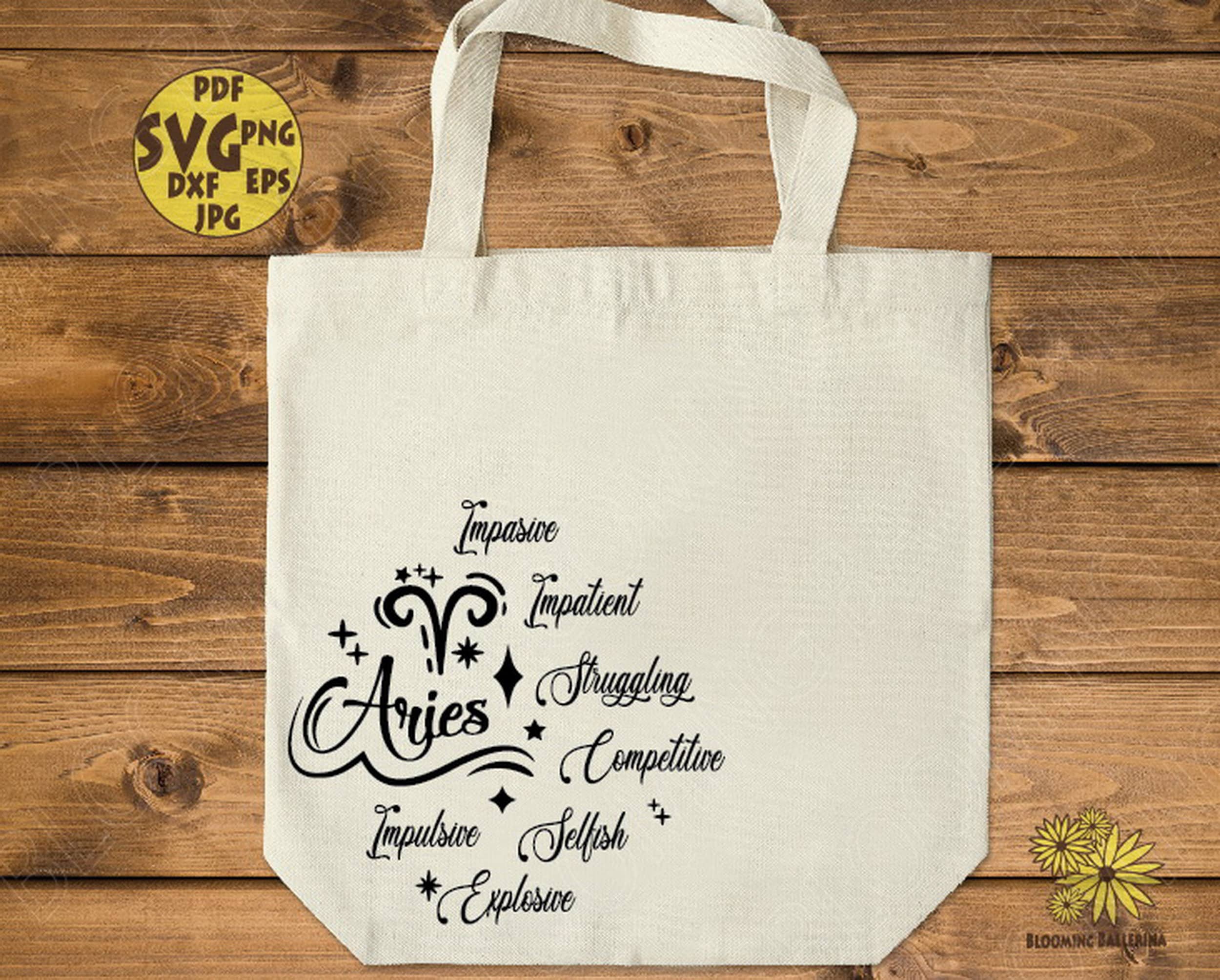 Aries Svg, Aries Positive and Negative Personality Traits Svg File ...