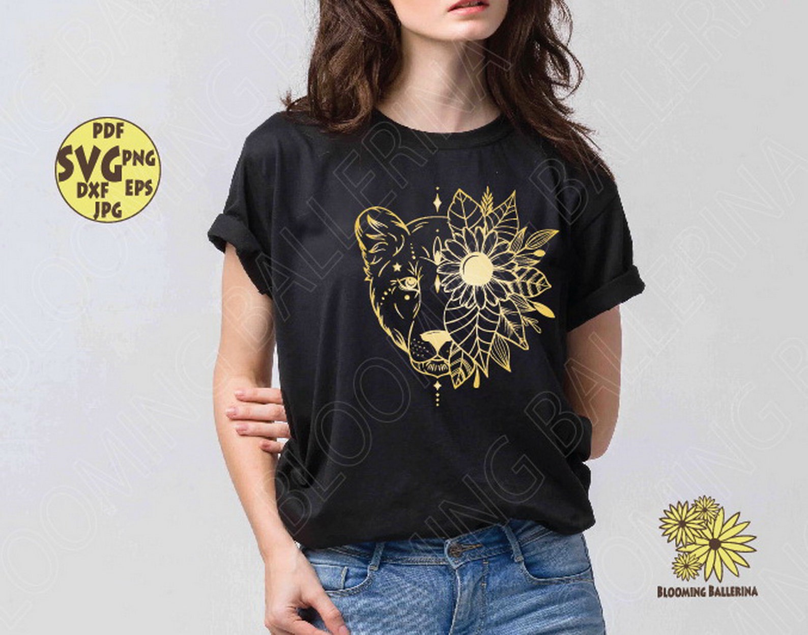 Flower Lioness Svg File Lioness Head Svg Lion Svg Lion Head | Etsy