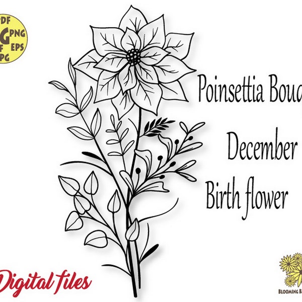 Birth Flower Svg - Etsy