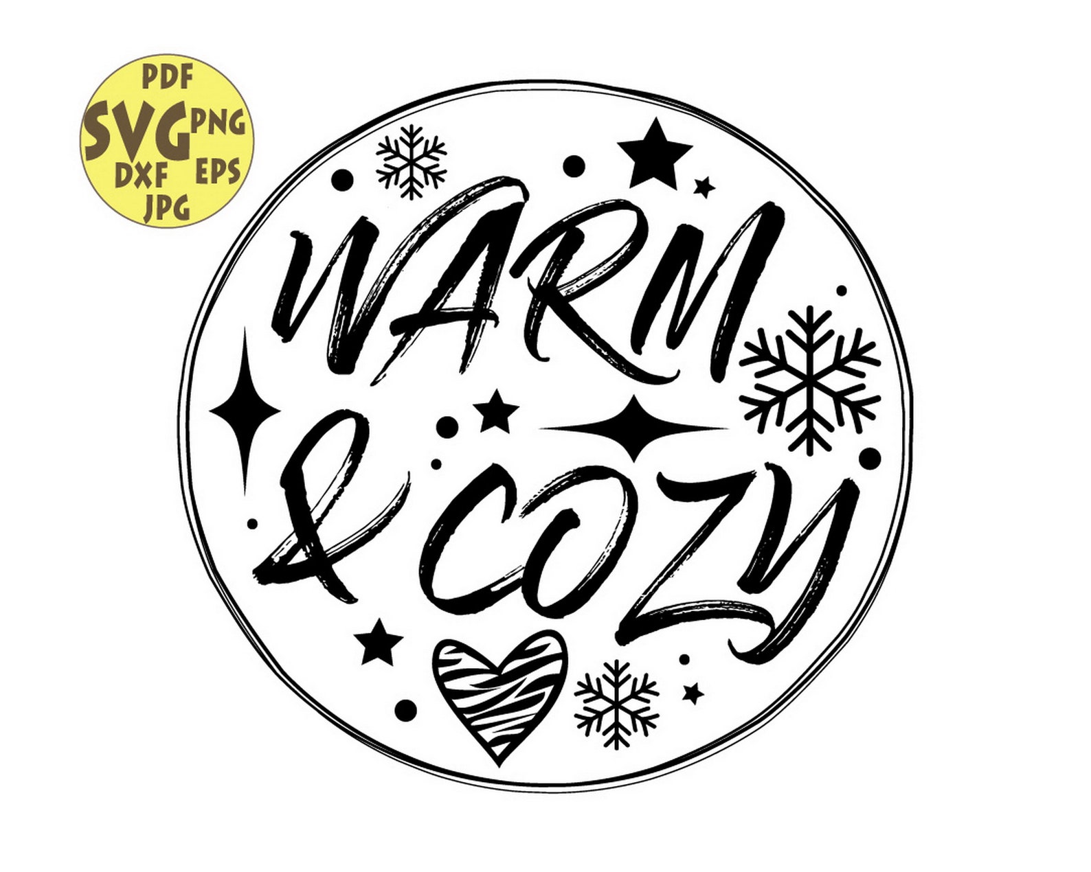 Warm and Cozy SVG Christmas Svg Christmas Sayings Holiday - Etsy